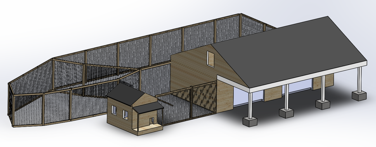 Using SOLIDWORKS to Design a Layout for a Chicken Run