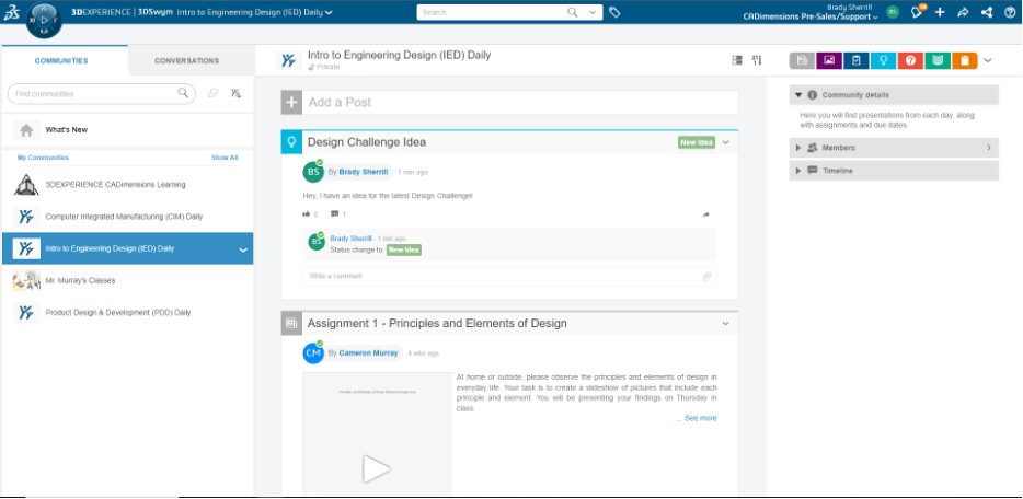 A Guide to Navigating the 3DEXPERIENCE UI and 3DSwym Communities Feature